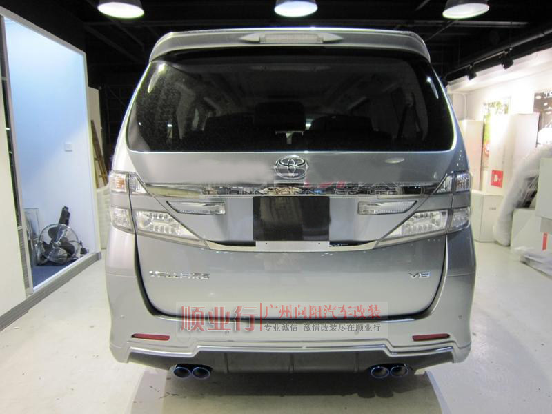 alphard20系埃尔法尾唇 vellfire改裝包围TOM'S kenstyle加装后唇