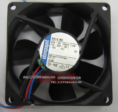 全新德国EBM 8025/24V 8414NH 轴流风扇