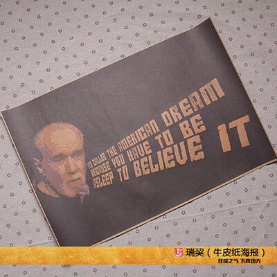 乔治卡林海报George Carlin美国喜剧演员挂图定制复古人物装饰画
