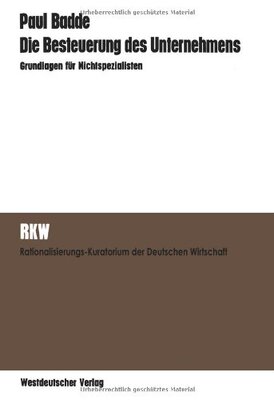 【预售】Die Besteuerung Des Unternehmens: Grundlagen F...