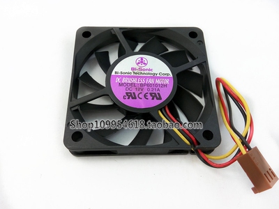 台湾百瑞Bi-Sonic BP601012H 6010 12V 0.21A CPU风扇 电源风扇