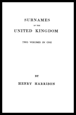 【预售】Surnames of the United Kingdom: A Conc