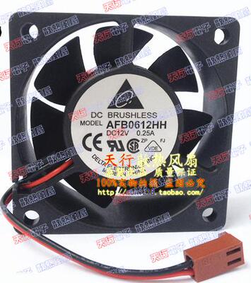 台达/DELTA 6025 cpu机箱散热风扇 AFB0612HH 12V 0.25A 双滚珠