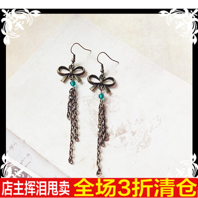 原创手工复古金属水晶耳环特价