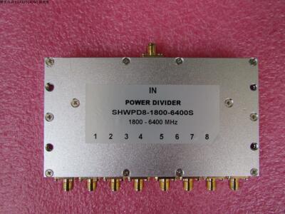 1800-6400MHz 10W SMA RF 射频同轴8路 一分八功分器 频率可定制