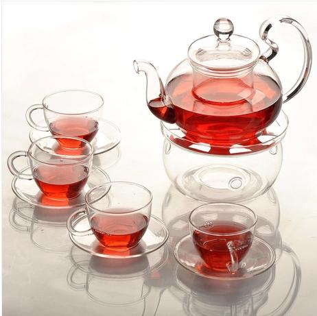 耐热玻璃茶具 压盖壶高把壶玻璃茶壶 花草茶壶 功夫茶具