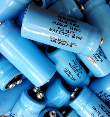 拆机美国摩罗利MALLORY 16V24000UF 汽车音响电源电容器 质量保证