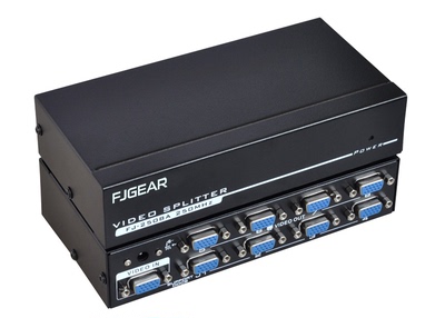 高清丰杰2508A分配器 1进8出VGA分配器 VGA分配器 一拖八分配器