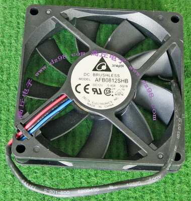 DELTA 台达 AFB0812SHB 超薄 12V 0.4A 滚珠轴承 风扇 原装拆机