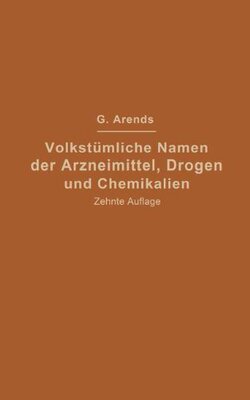 【预订】Volkstumliche Namen Der Arzneimittel...