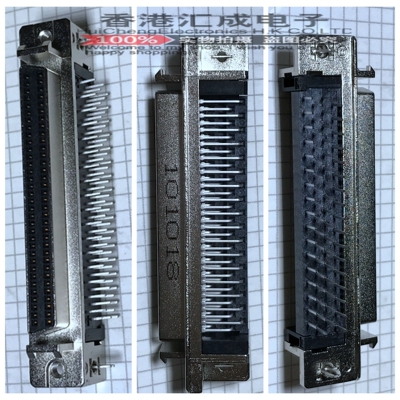 5787082-7 68P 孔式 弯母 带定位柱 带耳 SCSI 原装正品台产