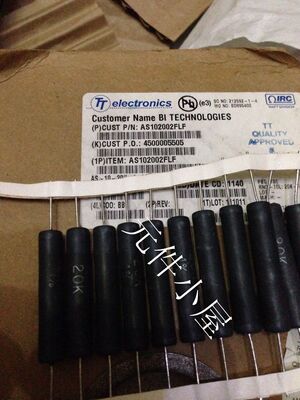 美国 IRC  AS102002FLF  10W 20K  1% 发烧电阻 46*10MM