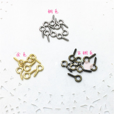 diy挂钩螺丝软陶羊眼钉