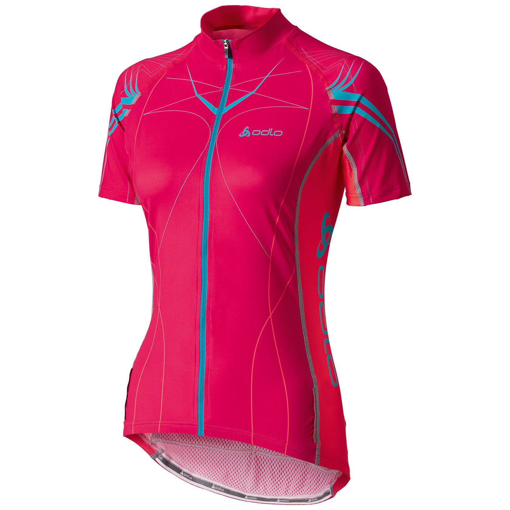 清仓奥递乐女款全拉链速干短袖骑行服Odlo Tourmalet Bike Jersey