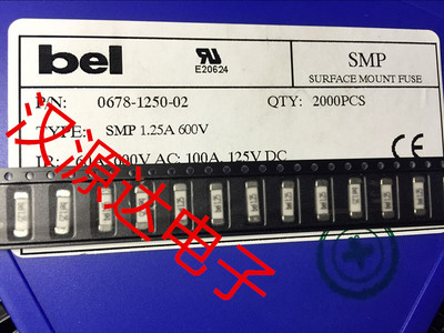 SMP1.25 1.25A 600VAC 125VDC 3X10MM BEL1.25 进口贴片保险管