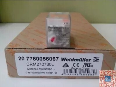 正品德国 魏德米勒继电器 DRM270730L 230VAC 2开2闭 10A正品包邮