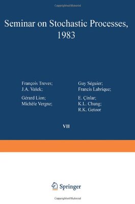 【预售】Seminar on Stochastic Processes, 1983