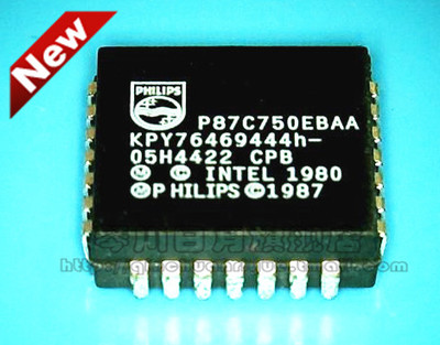 集成电路P87C750E8AA新的空白