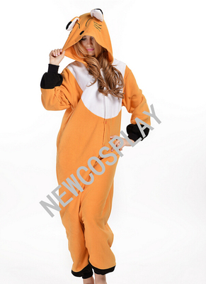 卡通动物情侣连体睡衣