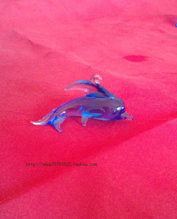 水晶海豚玻璃工艺品店铺酒吧摆件生日礼物 商务婚庆礼品 海洋系列