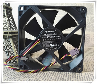 原装富士康 9025 9厘米惠普P6电源机箱风扇 12V 0.24A PVA092G12M