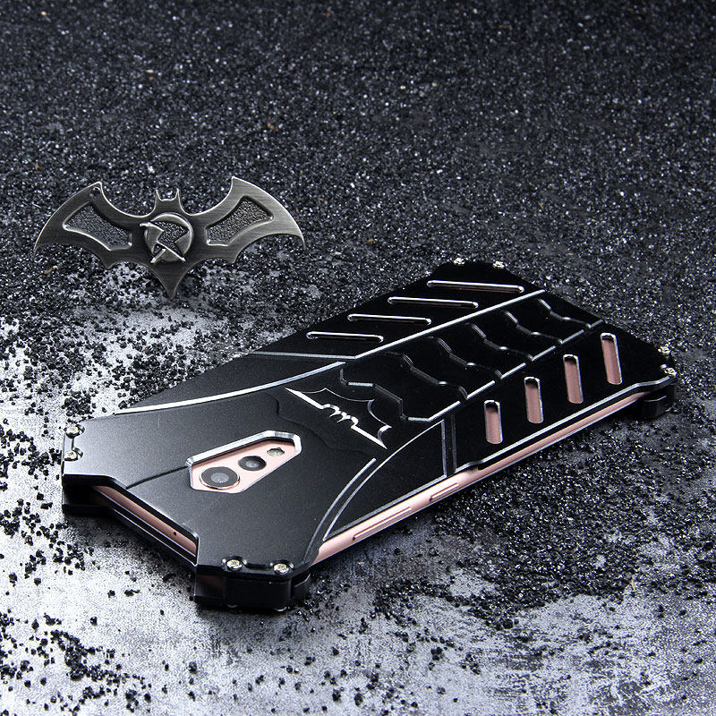 R-Just Batman Shockproof Aluminum Shell Metal Case with Custom Stent f ...