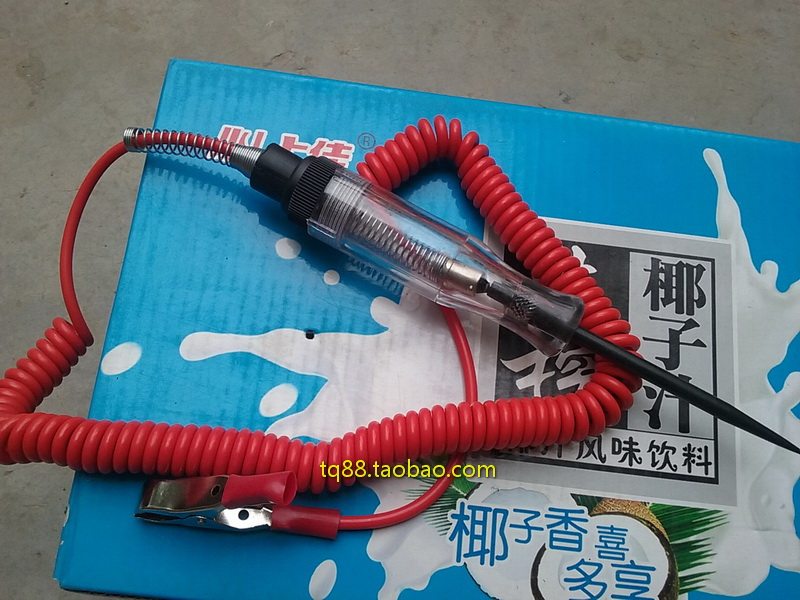 红色电笔专业汽车测 车用 试6V12V24V 货车维修改装工具试