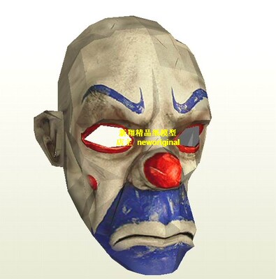 蝙蝠侠小丑面具模型JOKERS 可戴脸上