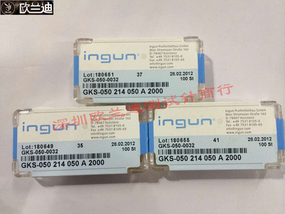 ingun英钢针GKS 050-214-050A2000小四爪50Mil0.78MM测试针长43MM