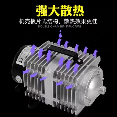 海利30W60W85W120W195W500空气压缩机激光雕刻烤鸭养鱼打氧增氧机