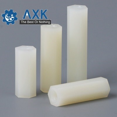 200Pcs M2*L White Hex Nylon Standoff Spacer Column Flat Head