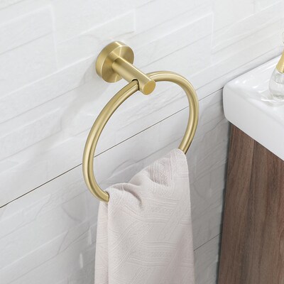 Gold Brushed Bathroom Accessories Hardware Set Toilet Brush