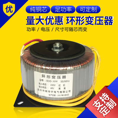 电源变压器BOD-100W 220V转变12V18V24V48V100V环形变压器功放用