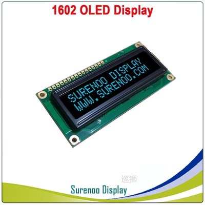 Real OLED Display, 1602 162 Character Parallel LCD Module Di