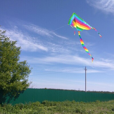 New Long Tail Rainbow Kite Outdoor Kites Flying Toys Kite F