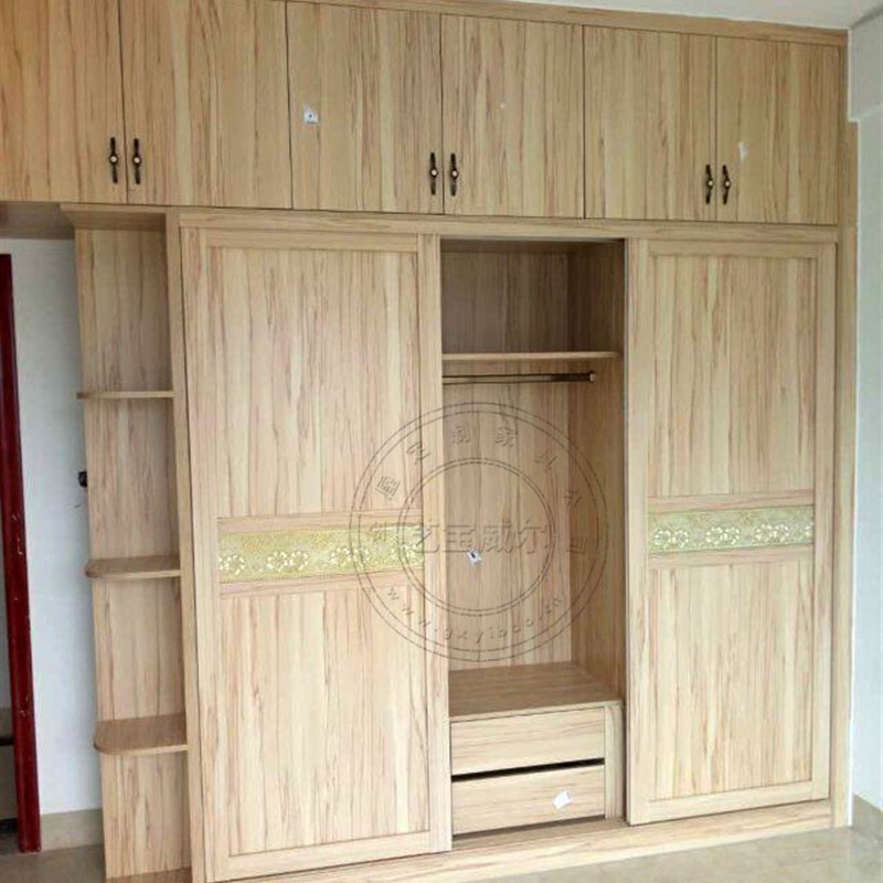 南宁全屋整体衣柜定制现代t简约推拉门储物整装到顶入墙式家具定