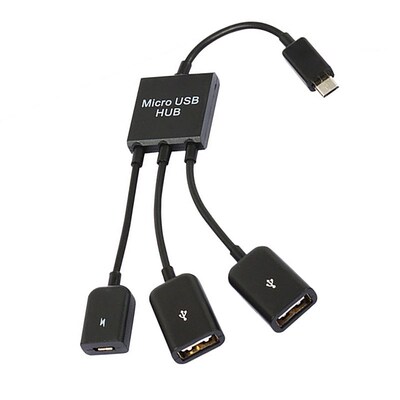 3 in 1 Micro USB OTG Cable Data Transfer Micro USB Male to