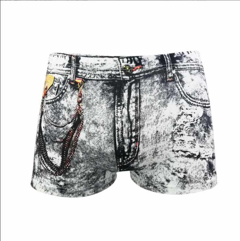 cotton underwear men sexy mens boxers mens like jean boxer s_虎窝淘