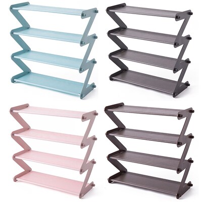 Slippers Shoe-Rack Assembled Multi-Layer-Storage Save Foldab