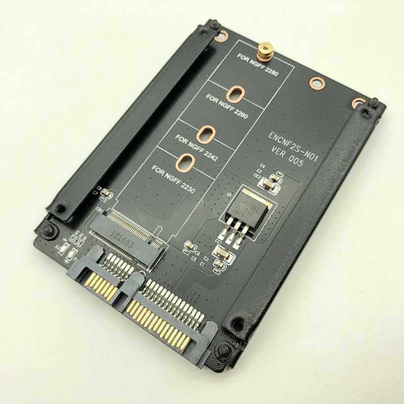 Metal Case B+M Key M.2 NGFF SSD To 2.5 SATA 6Gb/s Adapter Ca_虎窝淘