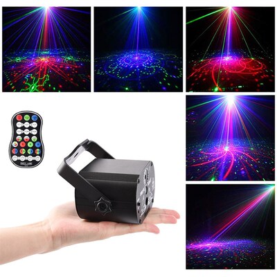 Led Disco Light Stage Lights Voice Control Music Laser Proje