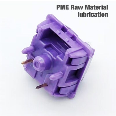 现货Tecsee Purple Panda PME Tactile Linear Switches POM. Ste