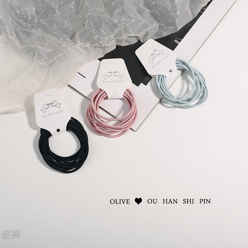 Japanese colorful headband, rubber band hairband, high elast_虎窝淘