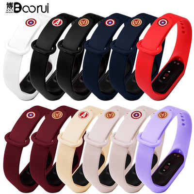 热销BOORI mi band 4 strap with metal avenger buckle miband 3