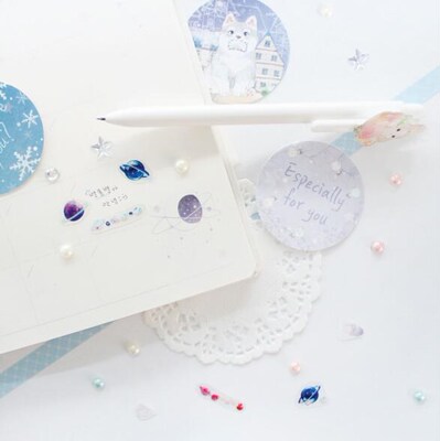 Planet Space Decorative Washi Stickers Scrapbooking Stick L