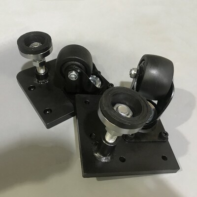 CGV01-D50-NE方形板CGV06-D65带调整块水平调节型材用脚轮