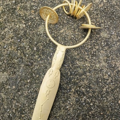 道家用品闾山师刀山鬼钱铃刀笔头紫薇讳七星师刀