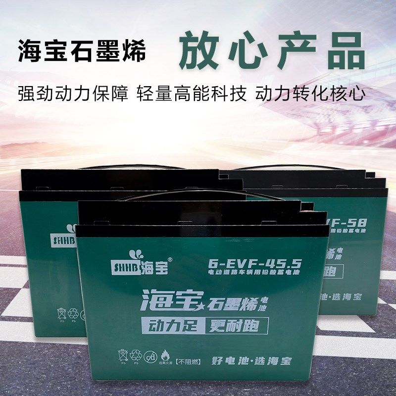 海宝电动车电池超长续航48v12A60v72v20ah32ah45ah58AH铅酸干电瓶