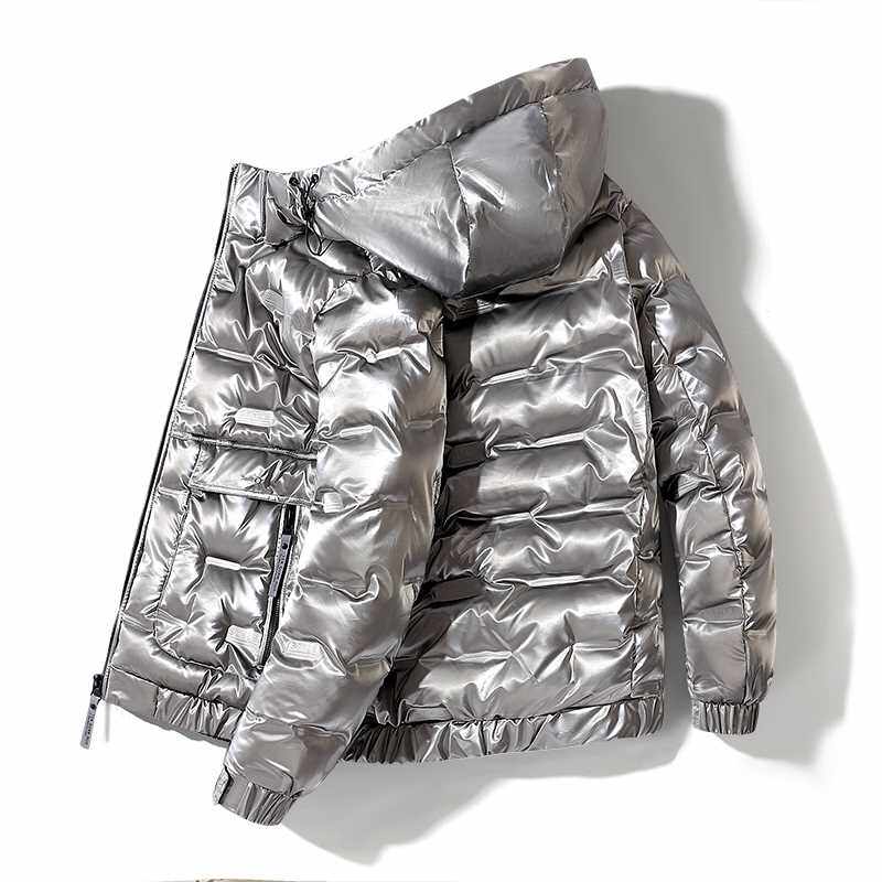 Winter Men's Hooded Parkas Windbreaker Fashion Thermal Coats_虎窝淘