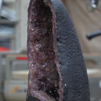 速发紫晶洞 天然原石 紫水晶洞摆件 招财转运消磁聚宝盆20.2